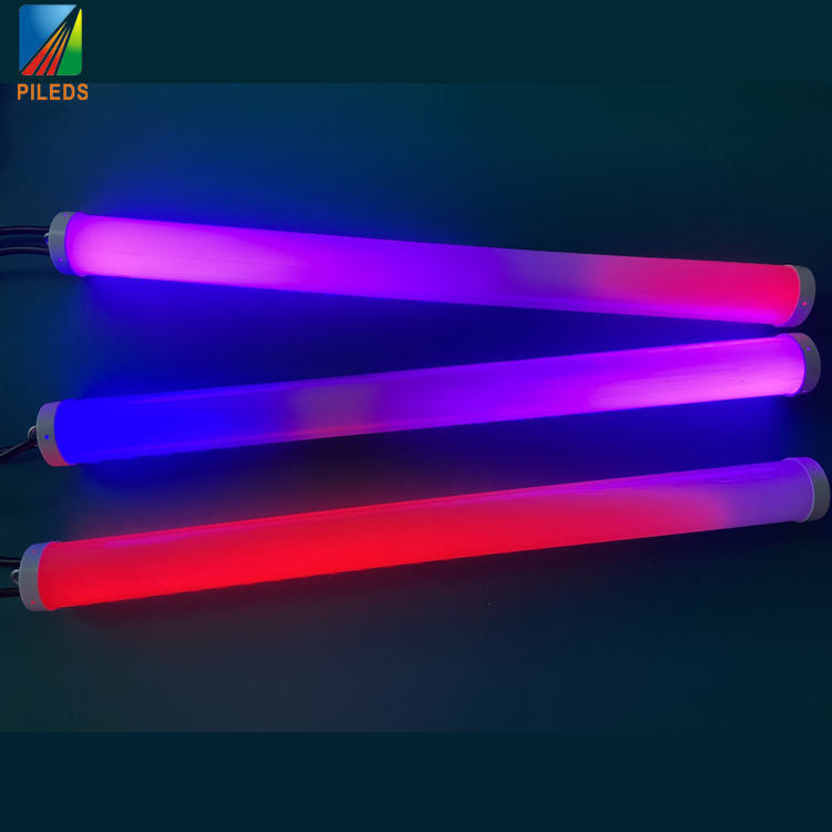 40mm DMX RGB LED Pixel Tube Digital 360 Degree Viewing Angle