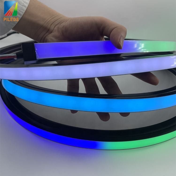 Digital Addressable LED Neon Rope Light Strip Programmable 12v Black ...