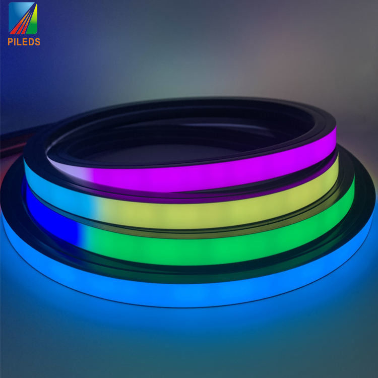 Digital Addressable LED Neon Rope Light Strip Programmable 12v Black ...