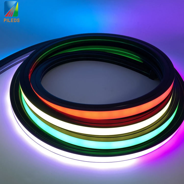 Digital Addressable LED Neon Rope Light Strip Programmable 12v Black ...