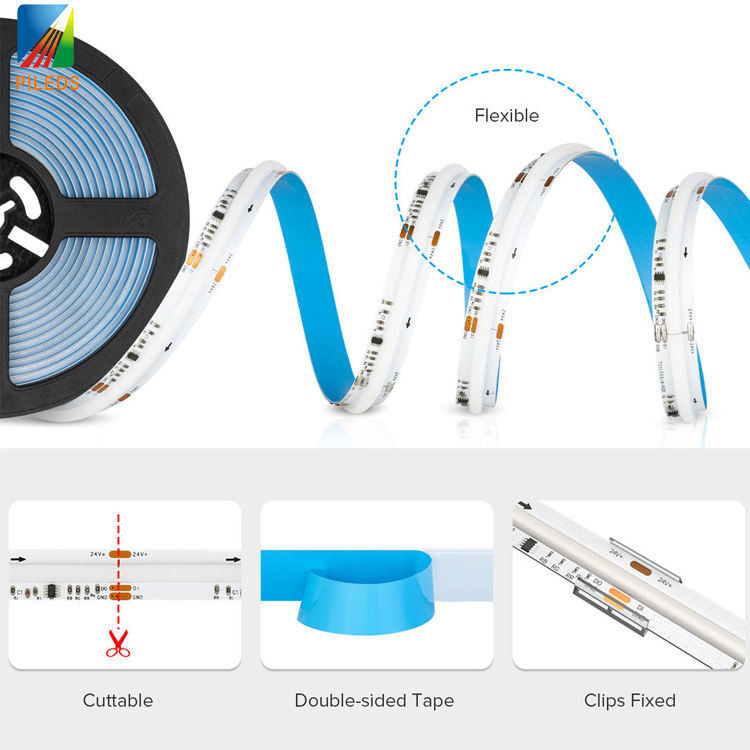 FCOB 24V DC Led Strip , RGB LED Pixel Strip WS2811 Addressable