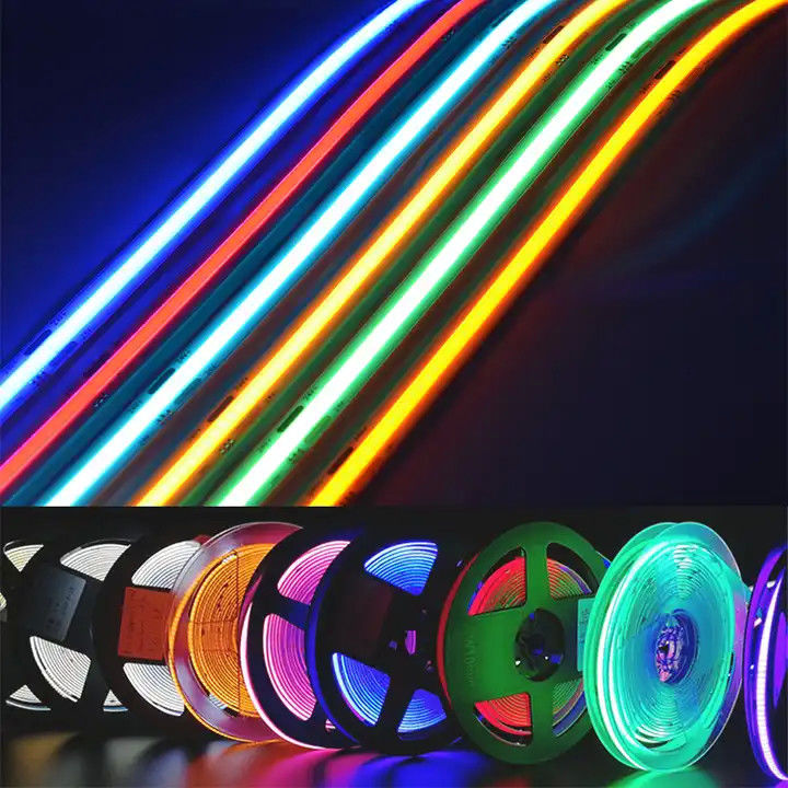 Flexible COB LED Strip 60LEDs/M With Red Yellow Marrs Green Colors OEM