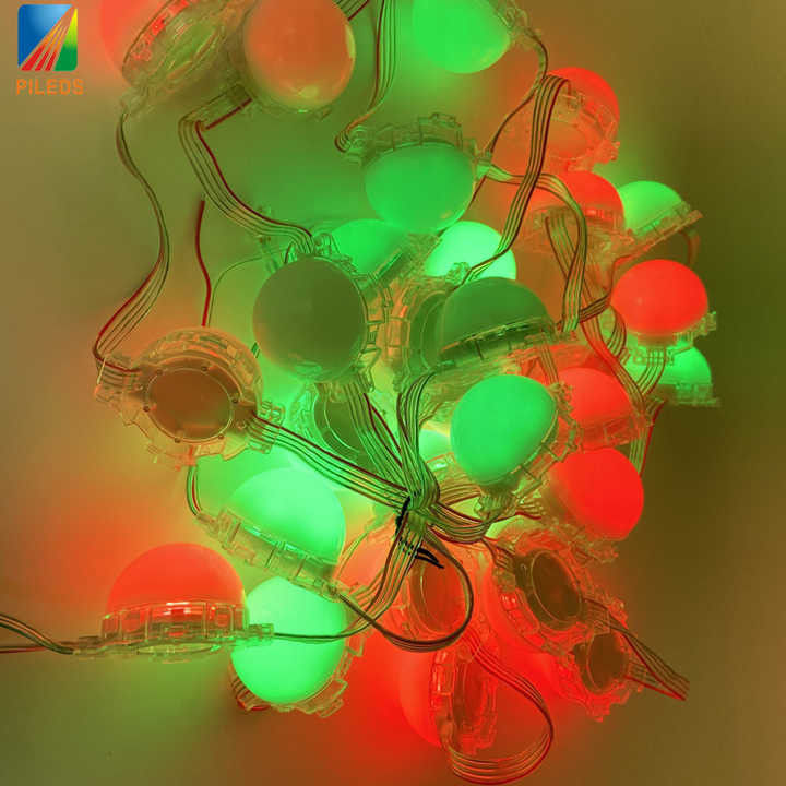 Round 50mm Flat Led Pixel UCS1903 1.68w SMD 5054 RGB Led Point Light ...