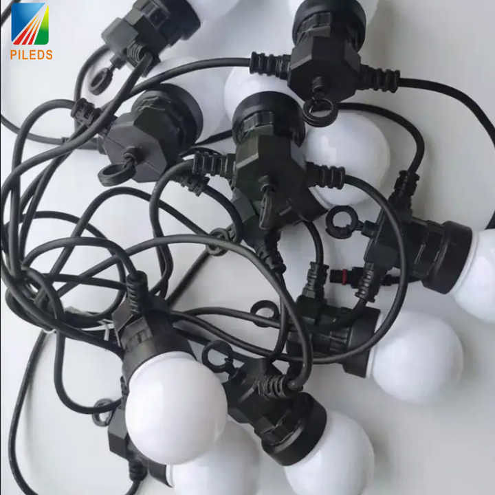 360 Degree LED Sphere String Lights Lucency Milky For Christmas Festival