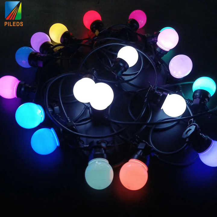360 Degree LED Sphere String Lights Lucency Milky For Christmas Festival