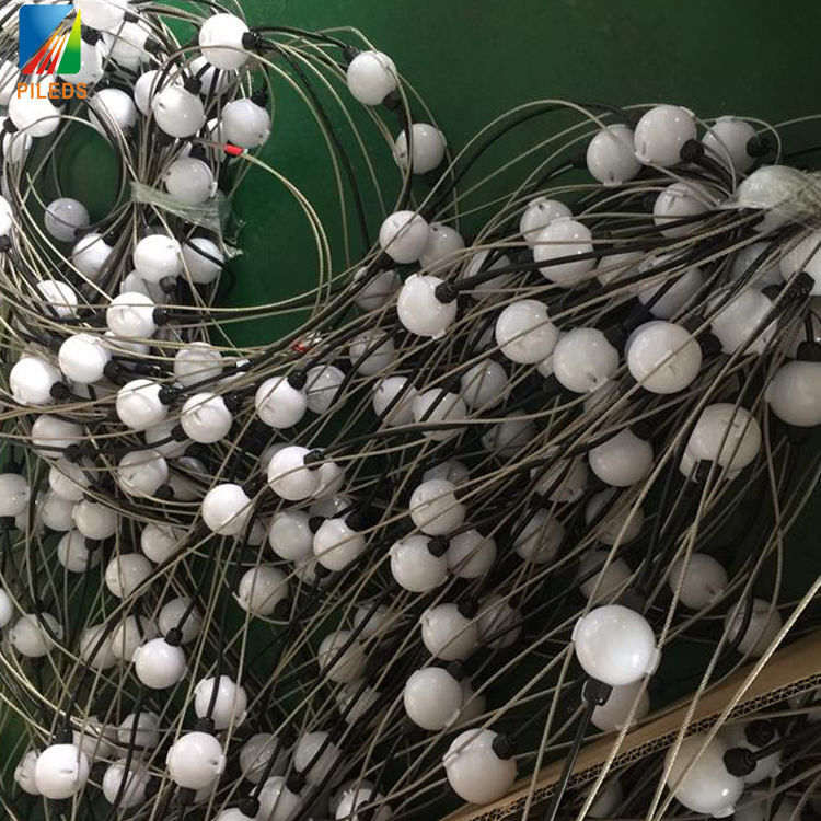 SPI DMX 3D LED Ball String Lights for Nightclub Stage Music Lighting