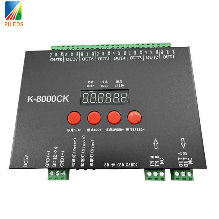 K8000CK Digital DMX LED Controller With SD Card LedEdie Software ...