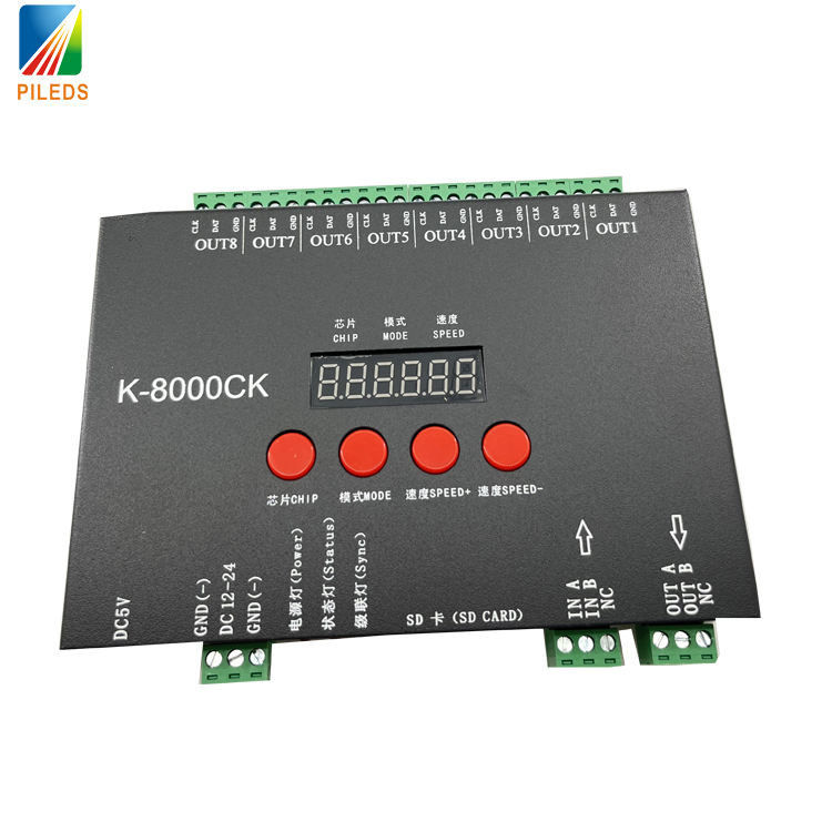 K8000CK Digital DMX LED Controller With SD Card LedEdie Software ...