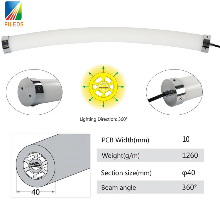 Silicon Glue 360 Degree Neon Flex , LED Neon Rope Light With 40MM Diameter