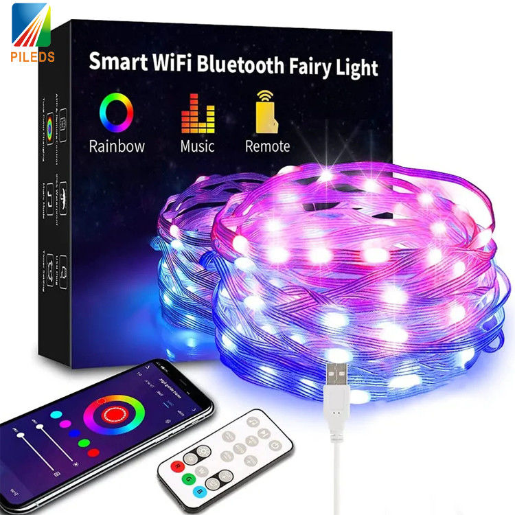 Full Color String Lights Outdoor Christmas Lights IP65 Waterproof For ...