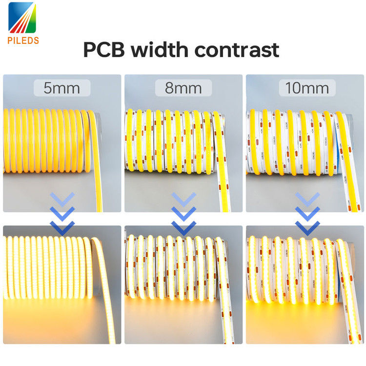 480leds COB LED Flexible Strip Lights Ra90 8mm 12v 24v With 120 Degree ...