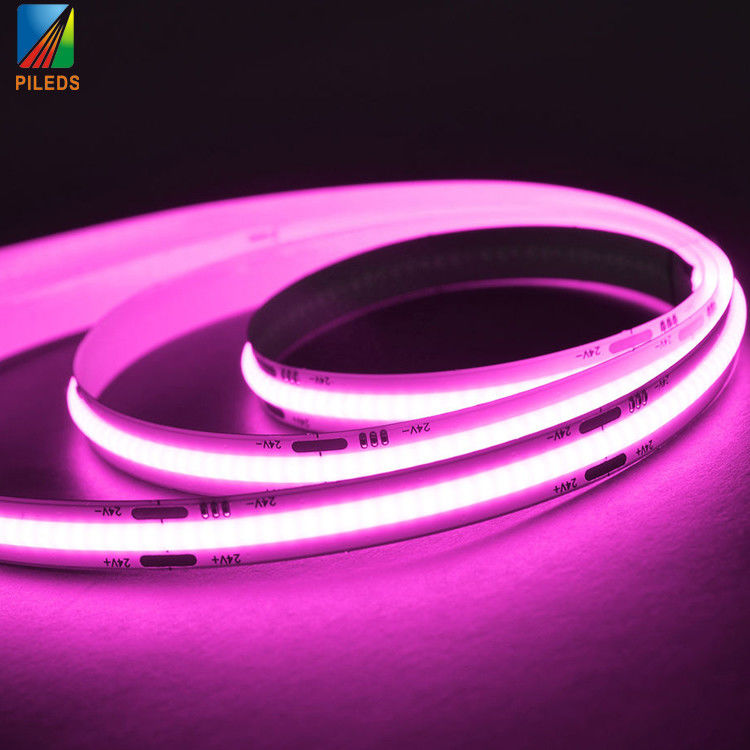 10W 24V FOB LED Strip , COB Rope Light 768leds Waterproof 1440lm/m