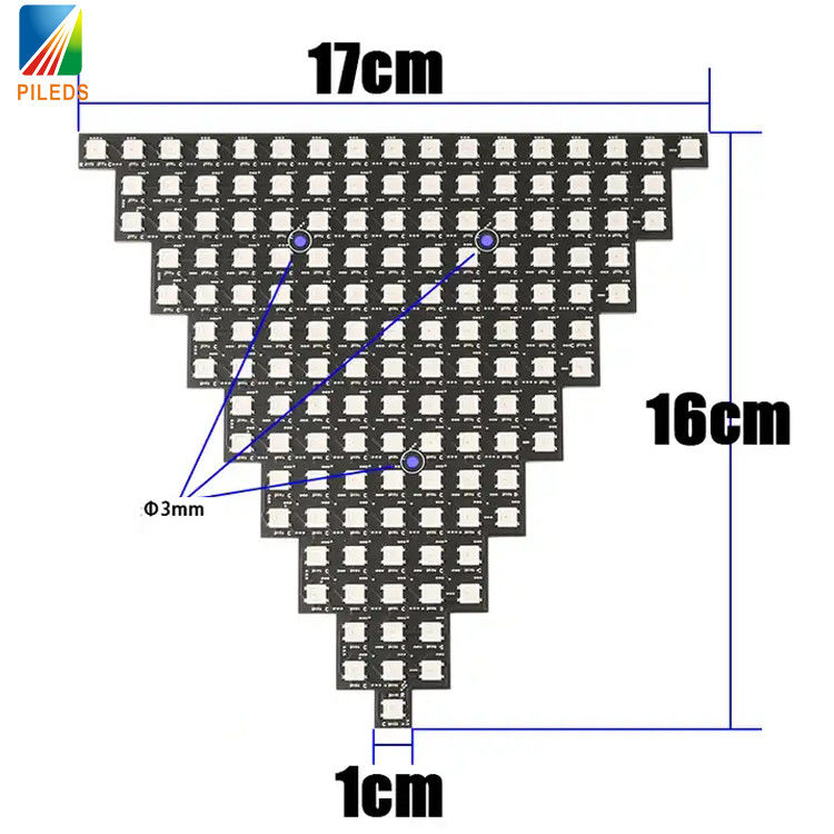 Pixel Diy Led Dot Matrix Screen Triangle Shape Ws2812 Full Color Spliceable
