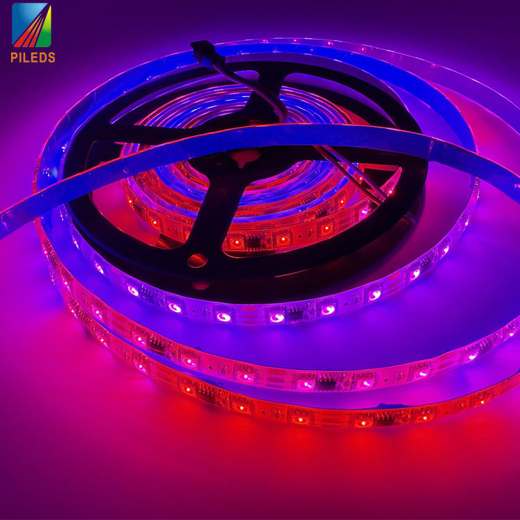 WS2811 โปรแกรมได้ RGB LED เทปพิกเซล 60 LED 12V สตริปรีโมทคอนโทรล สี ...