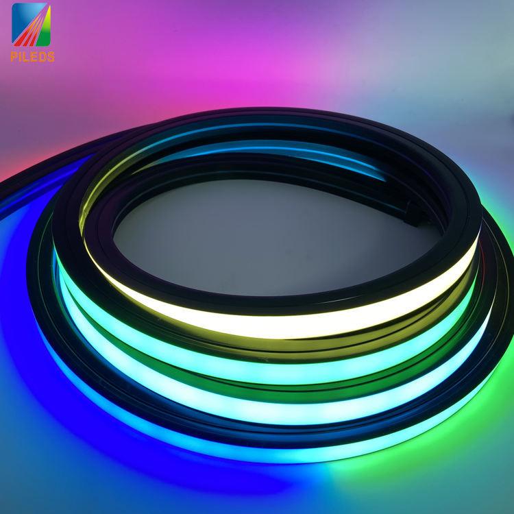 Digital Addressable LED Neon Rope Light Strip Programmable 12v Black ...