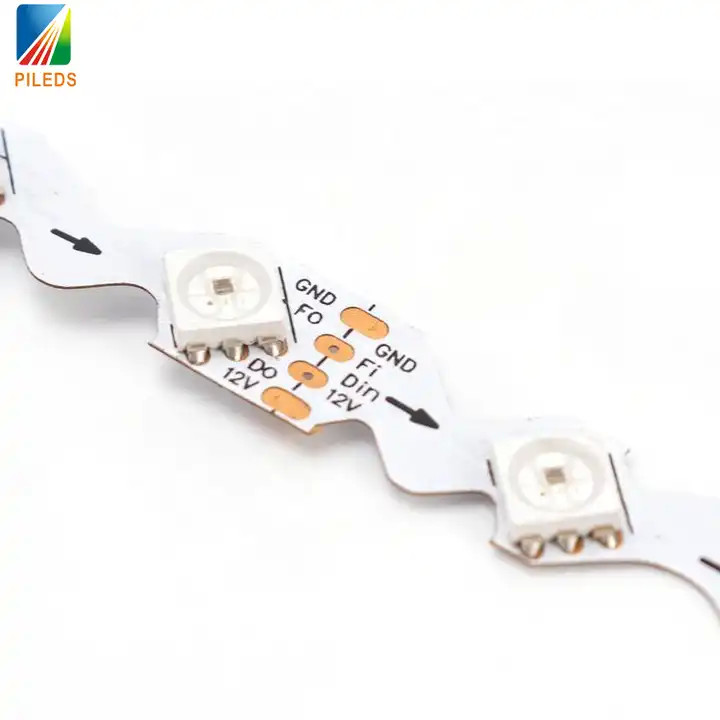 5mm 8mm RGB Pixel 5V LED Strip Light WS2815 WS2812B Curve Type