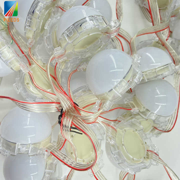 Round 50mm Flat Led Pixel UCS1903 1.68w SMD 5054 RGB Led Point Light ...