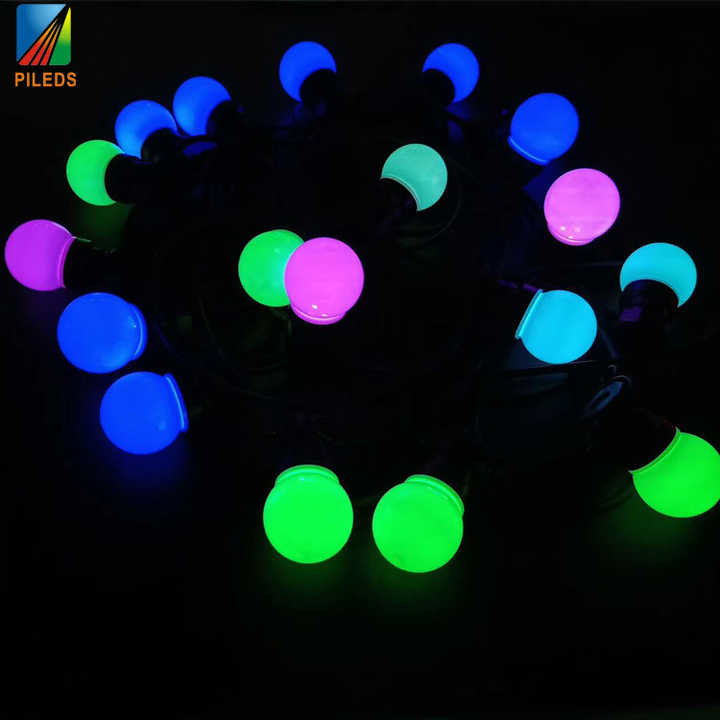 360 Degree LED Sphere String Lights Lucency Milky For Christmas Festival