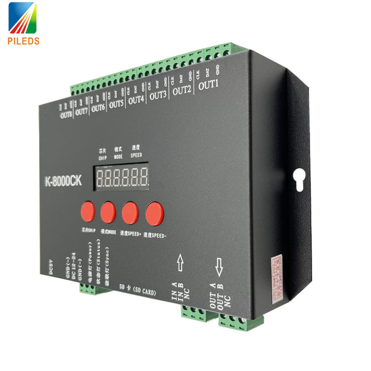 K8000CK Digital DMX LED Controller With SD Card LedEdie Software ...