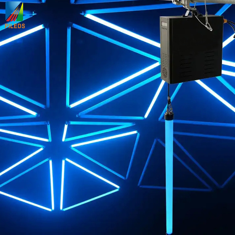 Kinetic LED Pixel Tube 360 Degree Rotating DMX RGB 8 Channels