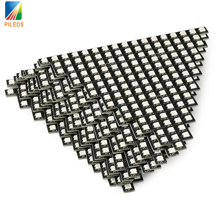 Ws2812 LED Matrix Panels Synchronization Control System With Wide Viewing