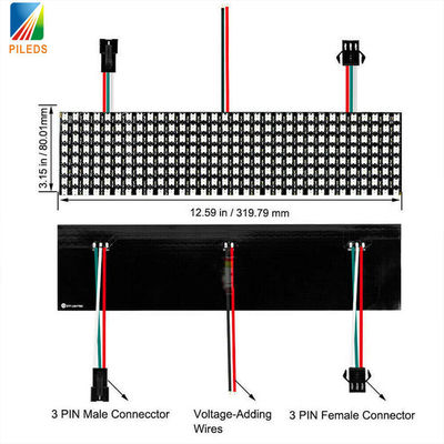 8x32 16x16 LED Matrix Panels WS2812B SK6812 IC With 5050DMX RGB SMD